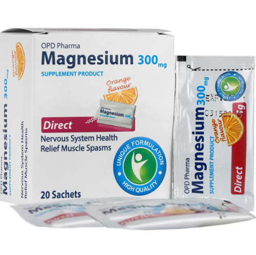 خرید ساشه دایرکت منیزیم 300 میلی گرم او پی دی فارما در داروخانه داروتامین