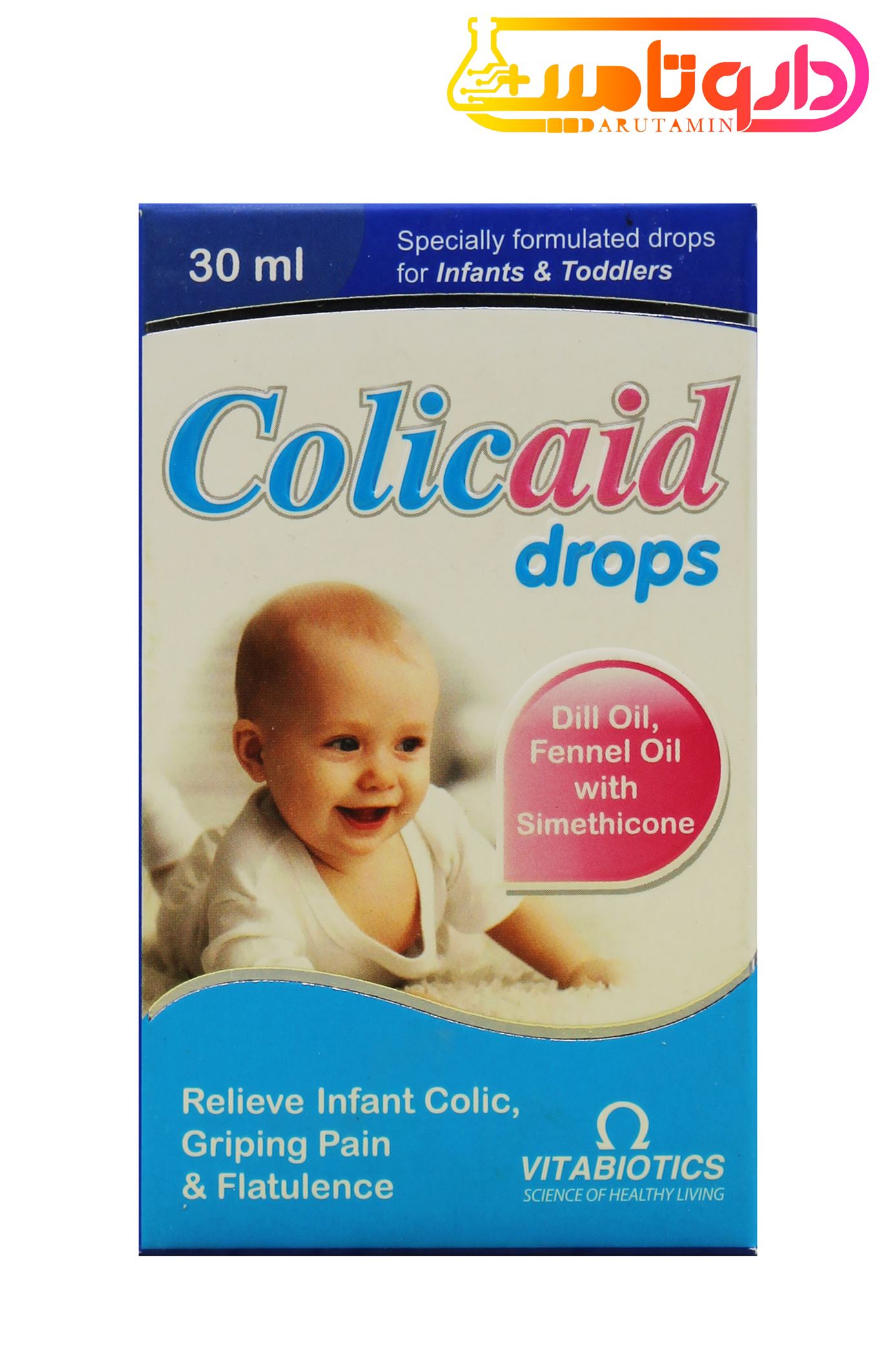 خرید قطره ضد نفخ نوزادان یک ماه به بالای کولیکید ویتابیوتیکس