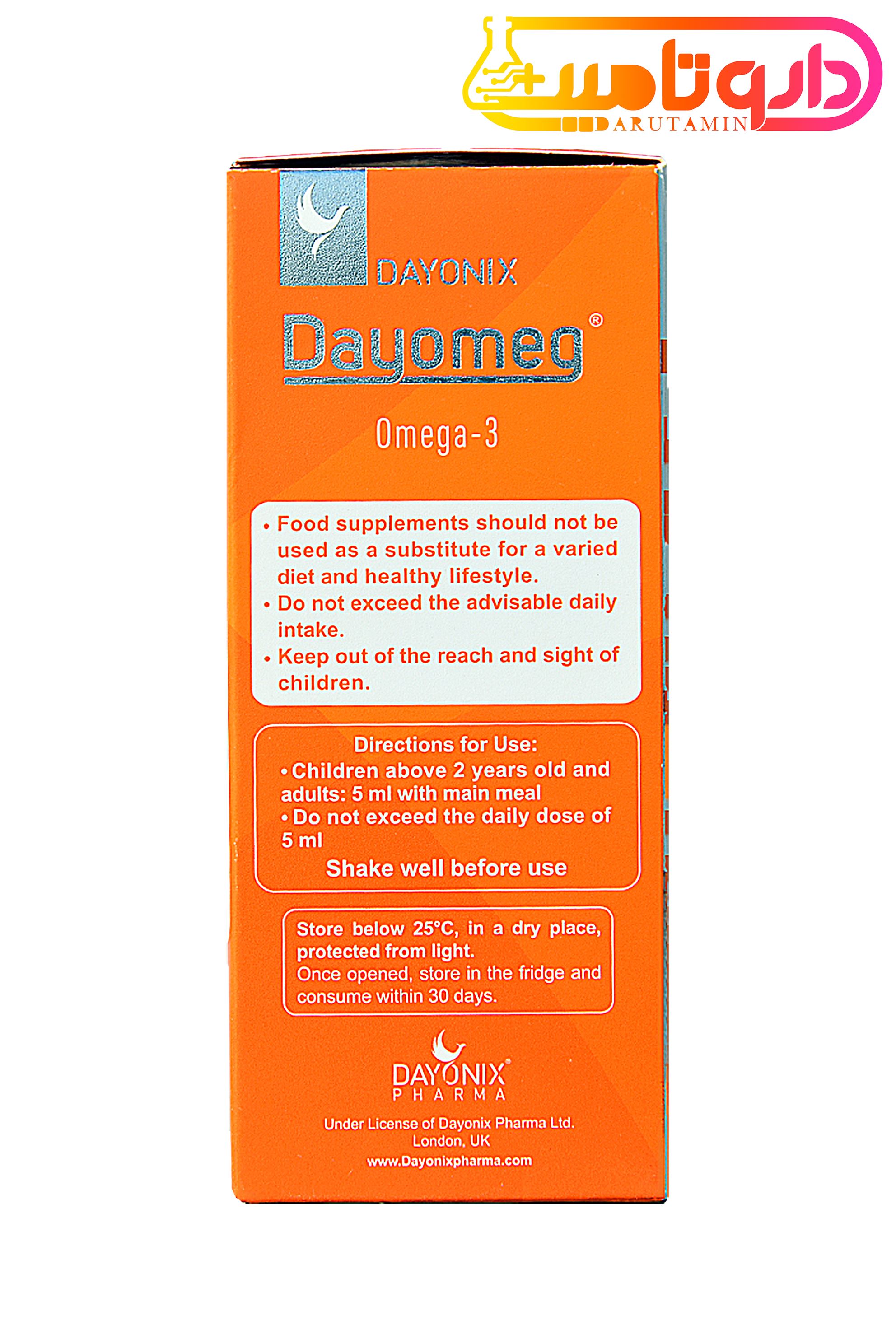 خرید شربت امگا 3 دیومگ دایونیکس فارما در داروخانه داروتامین