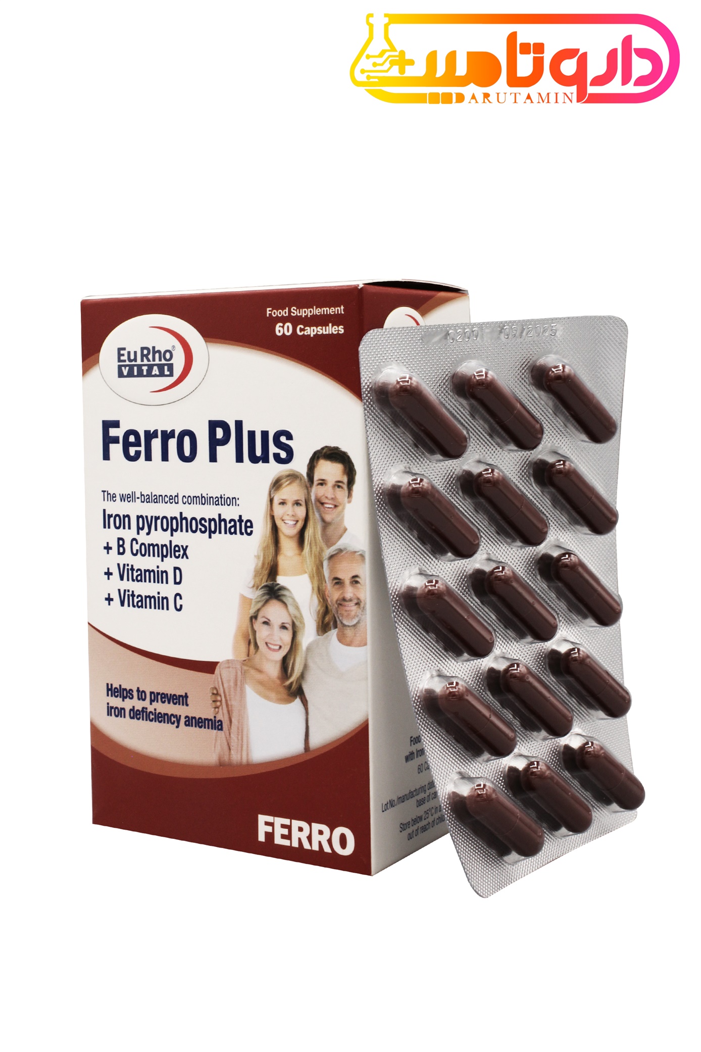 خرید کپسول فرو پلاس یوروویتال در داروخانه داروتامین