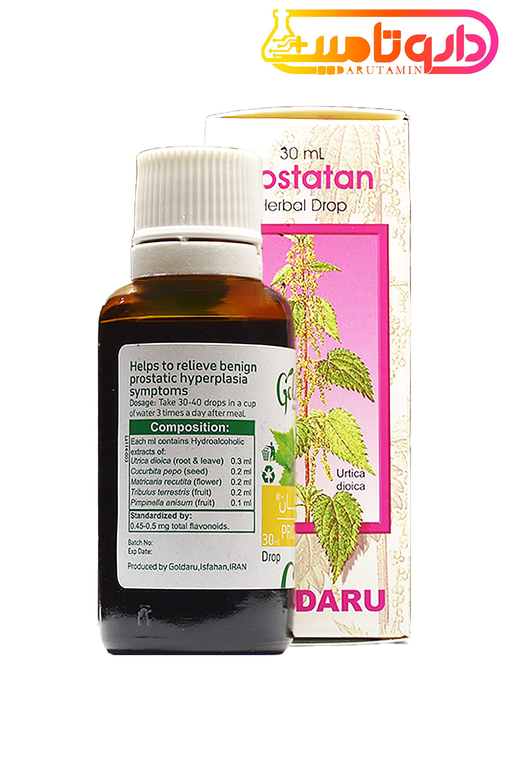 خرید قطره گیاهی پروستاتان گل دارو در داروخانه داروتامین
