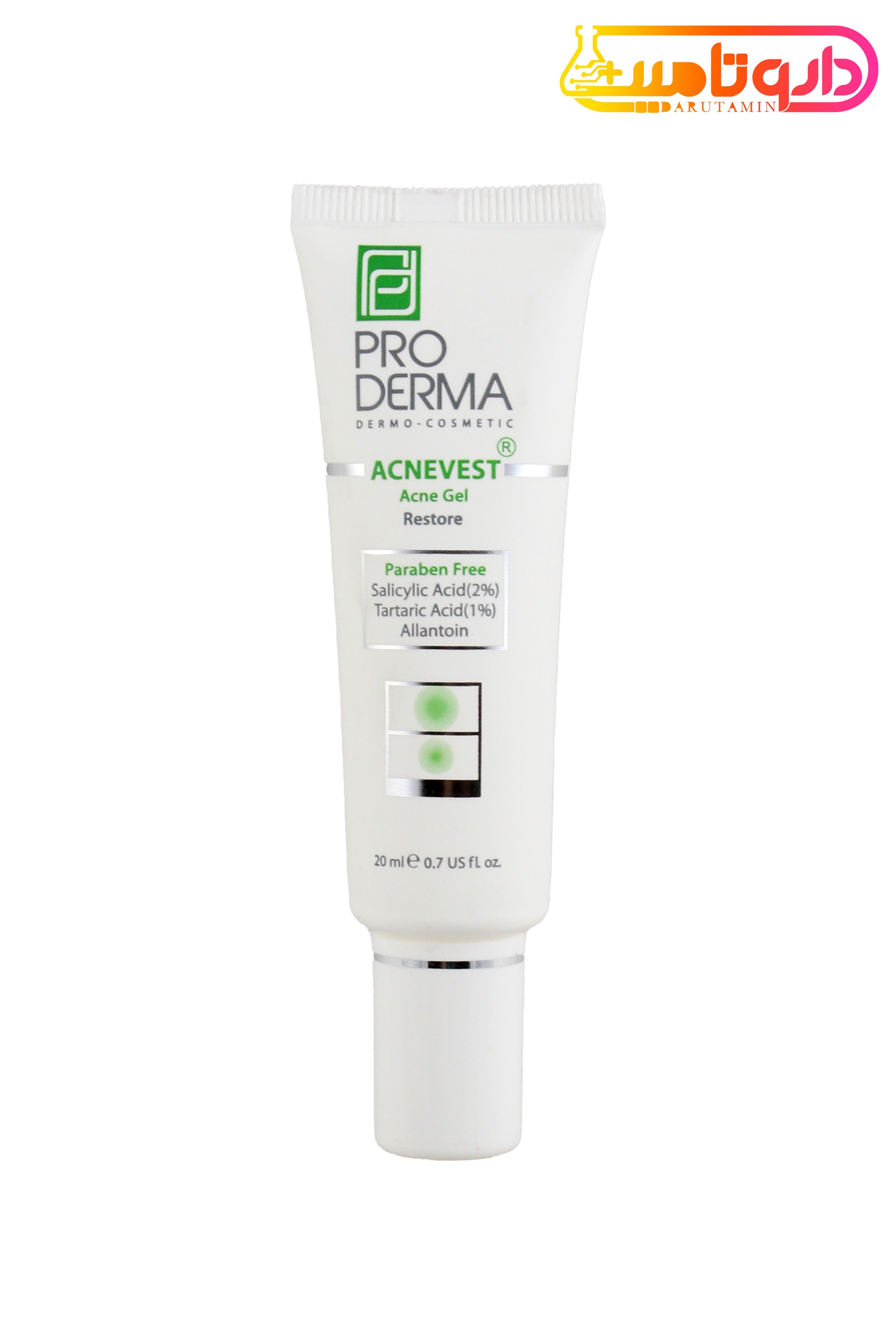 خرید پرودرما ژل کنترل کننده چربی پوست صورت مناسب پوست های چرب و جوشدار ...