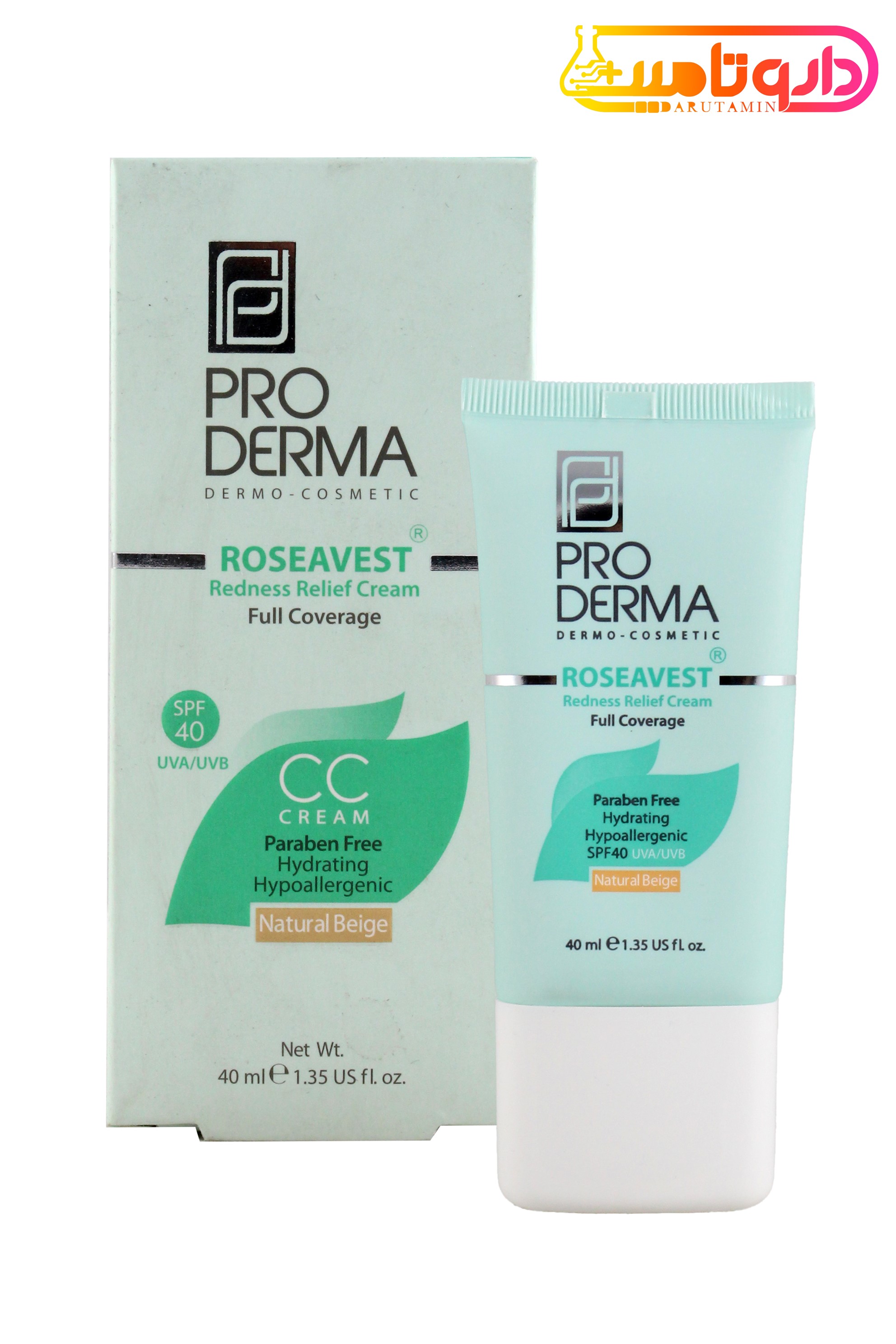 خرید و قیمت پرودرما کرم پوشاننده و مرطوب کننده رنگی صورت مناسب برای ...