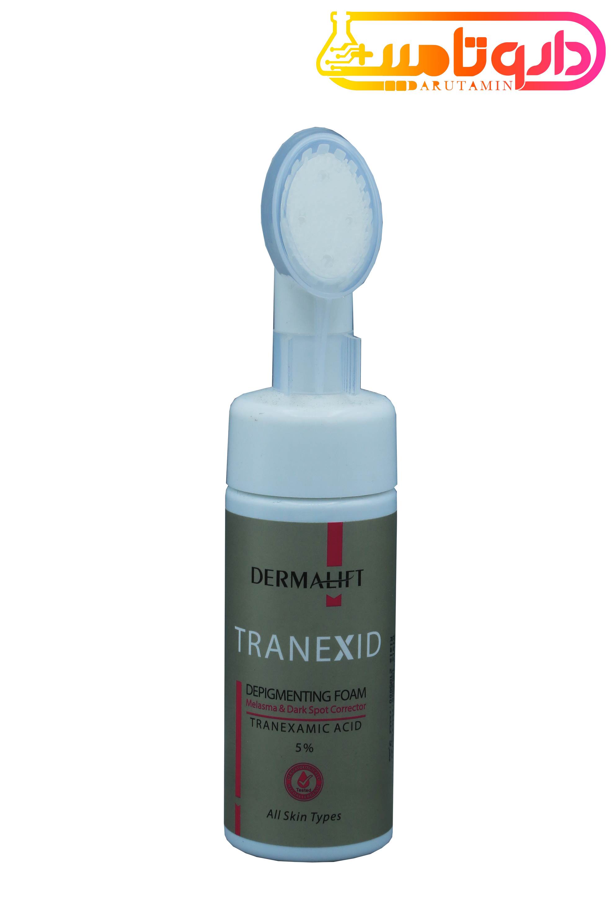 خرید درمالیفت فوم صورت حاوی ترانگزامیک اسید ترنکسید براش دار در ...