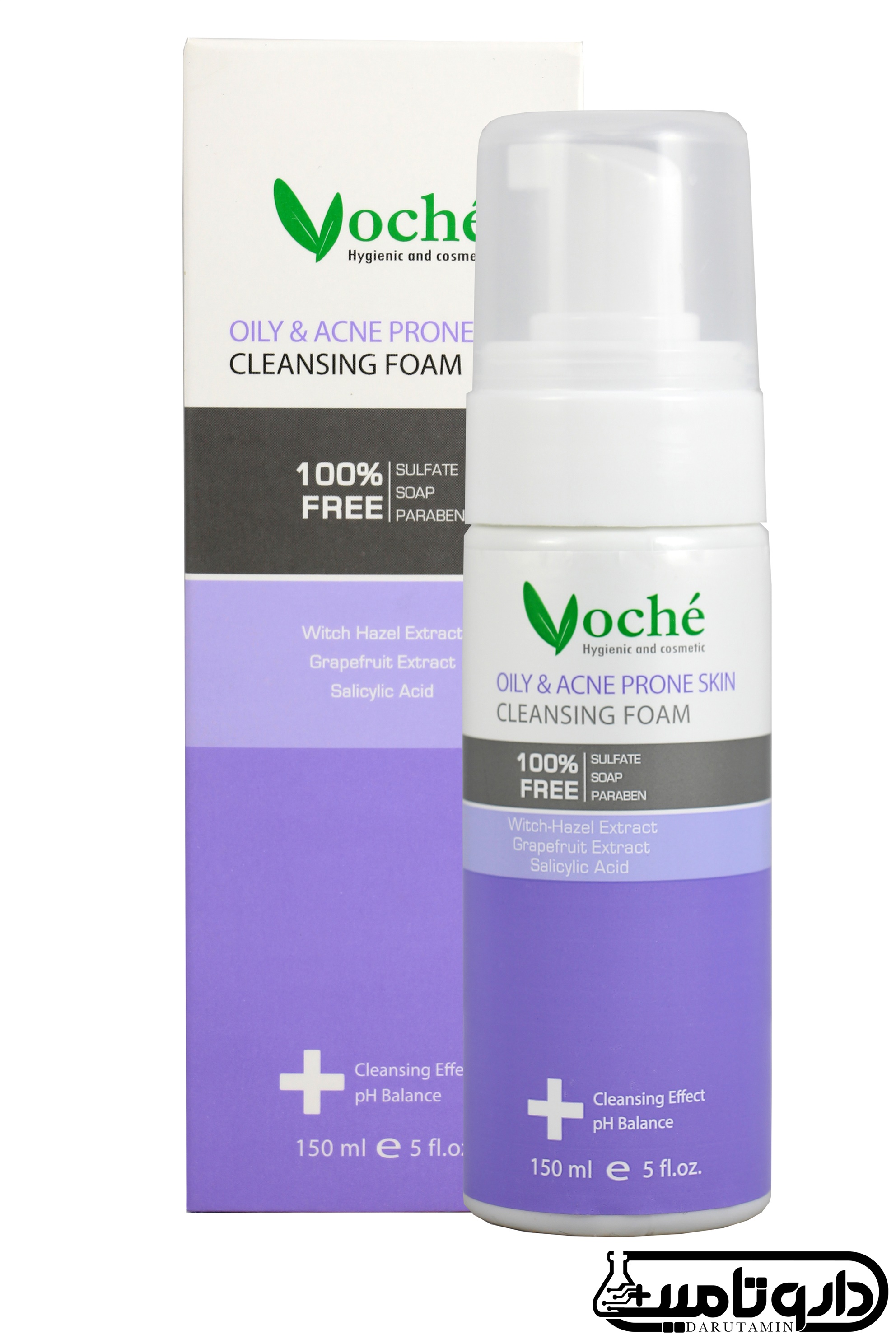 خرید وچه فوم شستشوی صورت مناسب پوست های چرب و مستعد آکنه در داروخانه ...