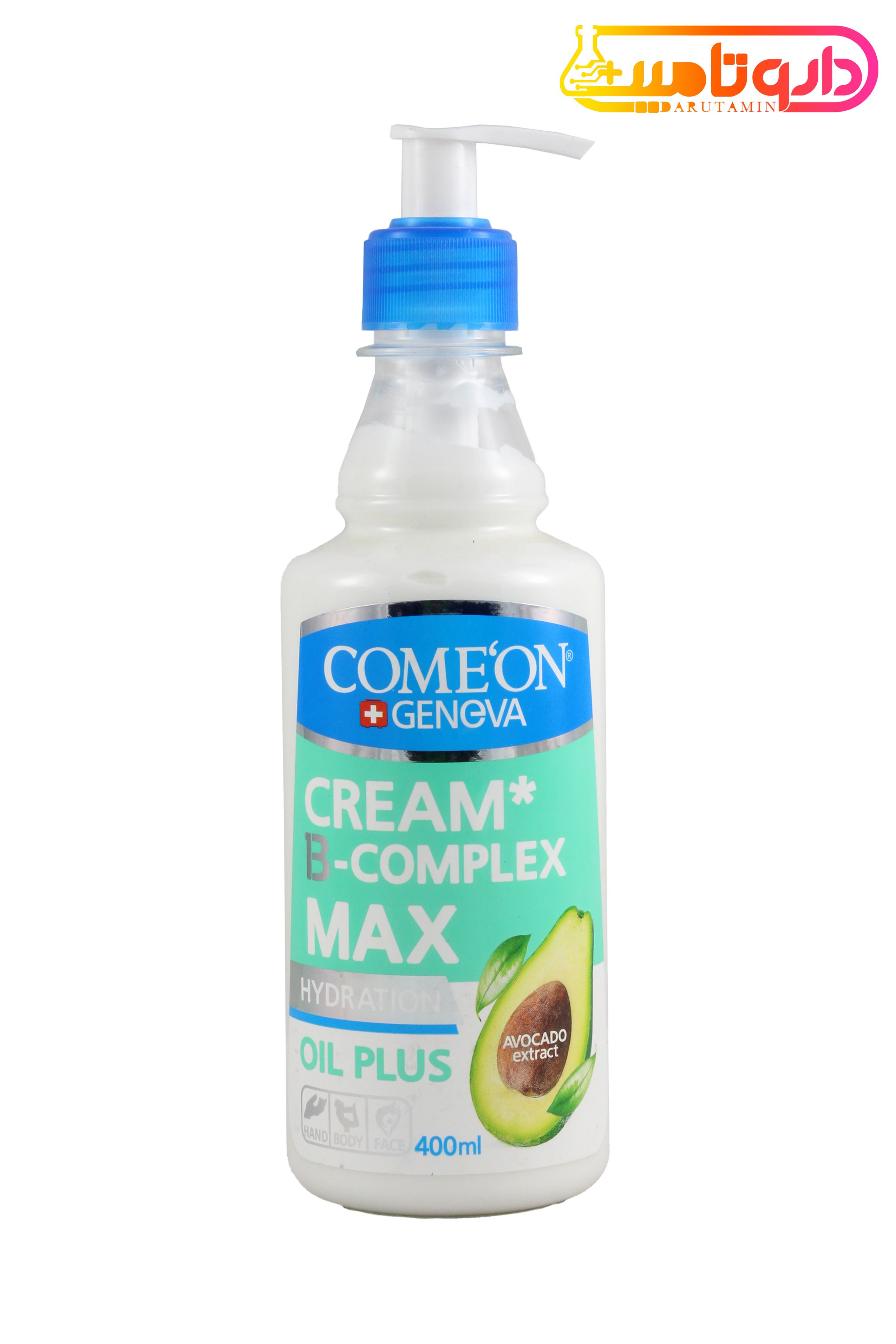 خرید کامان کرم مرطوب کننده مناسب پوست خشک 400 میلی لیتر در داروخانه ...