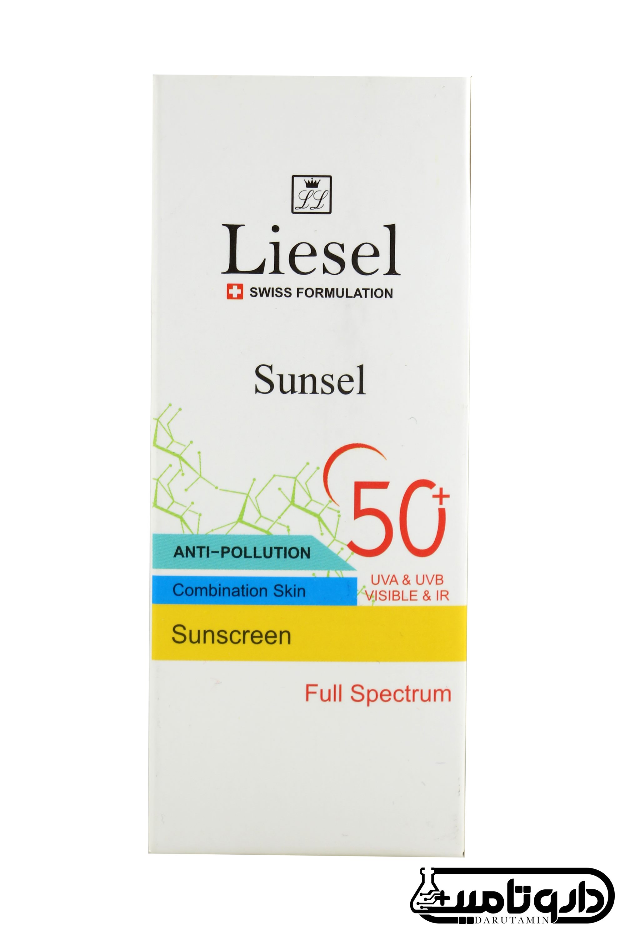 خرید لایسل کرم ضد آفتاب +SPF50 پوست مختلط بدون رنگ در داروخانه داروتامین
