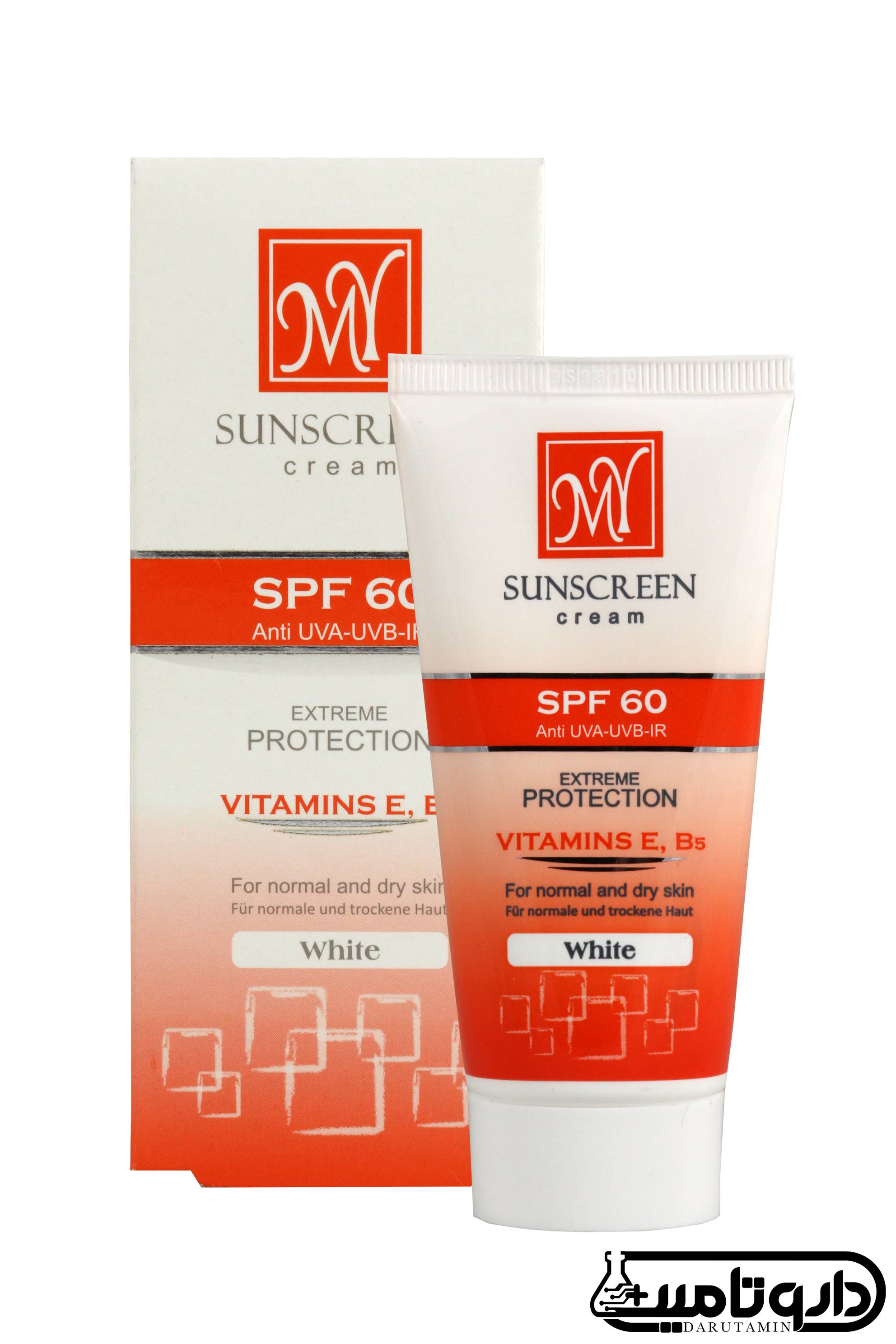 خرید مای کرم ضد آفتاب SPF60 بدون رنگ در داروخانه داروتامین